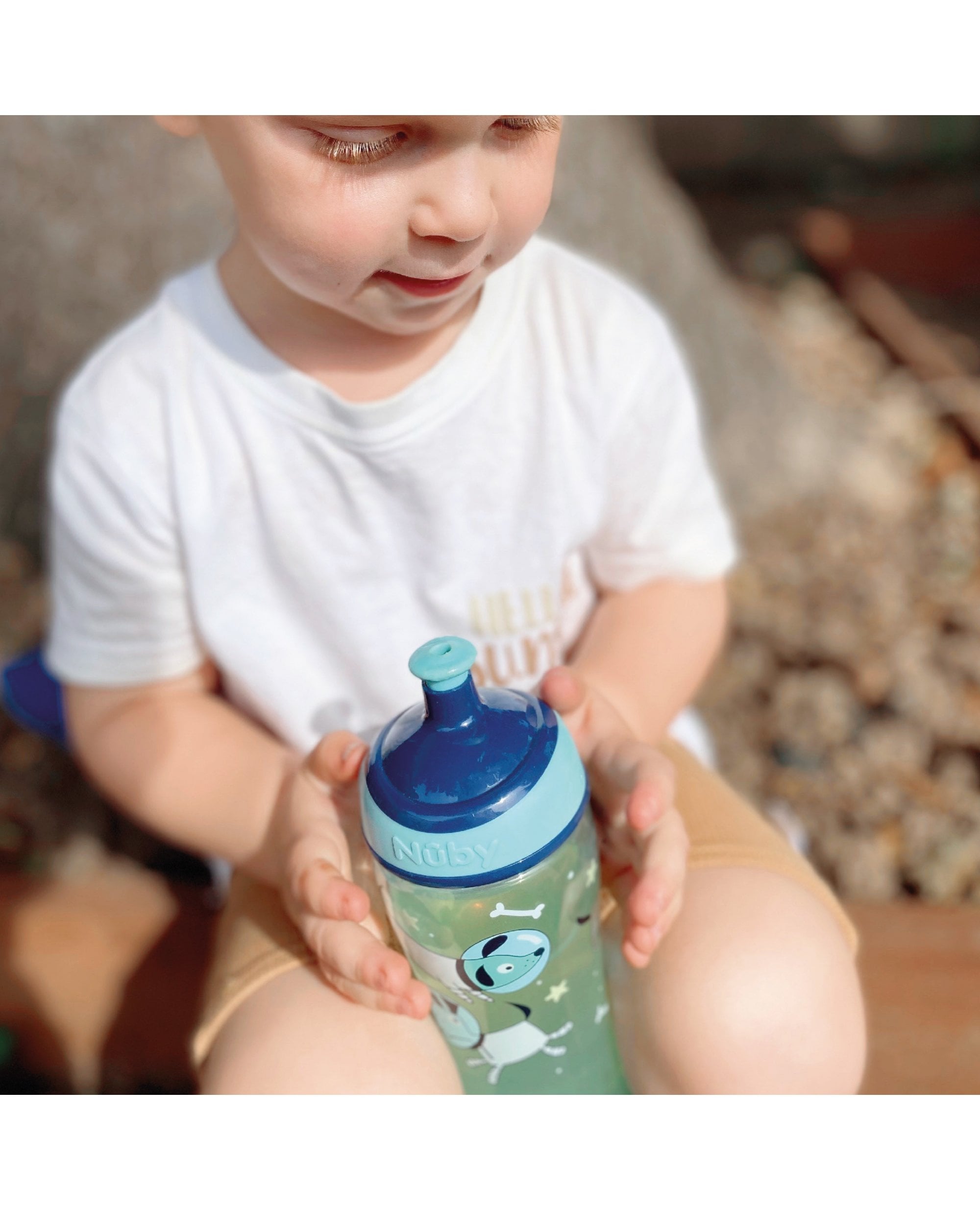 Super Slurp Water Bottles Space Dogs | Kids Water Bottles | Nuby UK