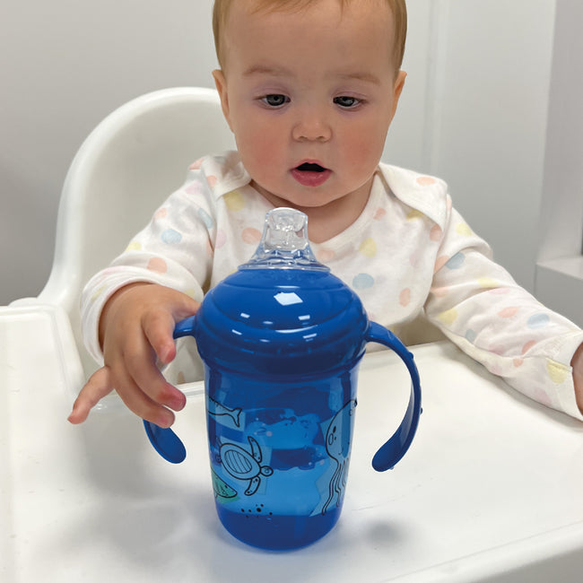 Grip N Sip Baby Cups 2 Pack Whales | Baby Cups | Nuby UK Grip N Sip Baby Cups 2 Pack Whales | Baby Cups | Nuby UK